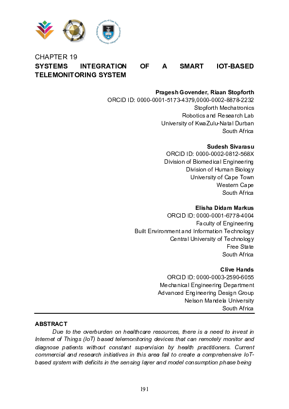(PDF) Systems integration of a smart iot-based telemonitoring system
