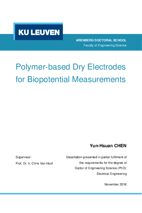 (PDF) Polymer-based Dry Electrodes for Biopotential Measurements