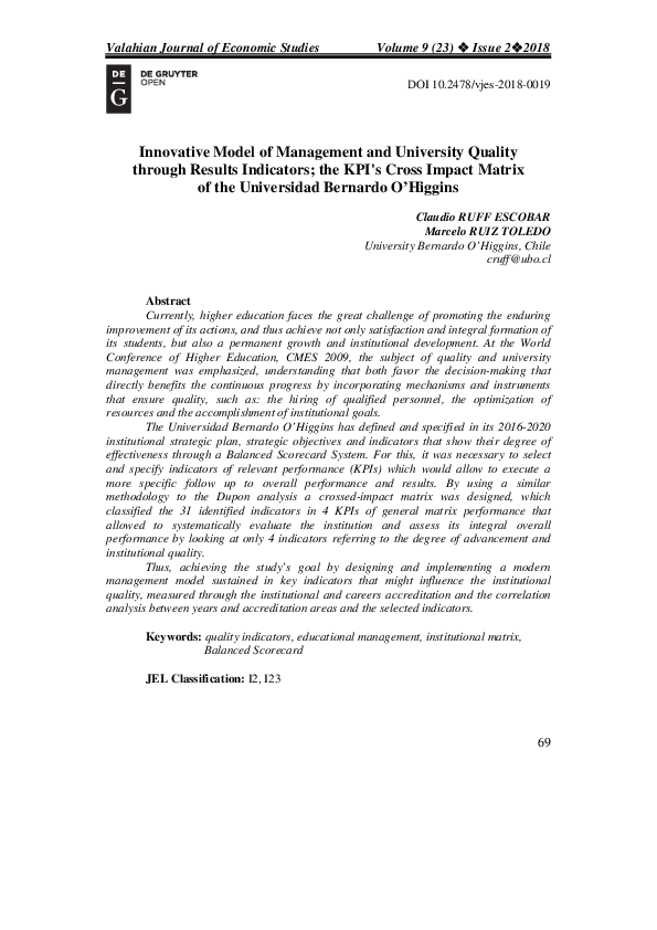 (PDF) Innovative Model of Management and University Quality through ...
