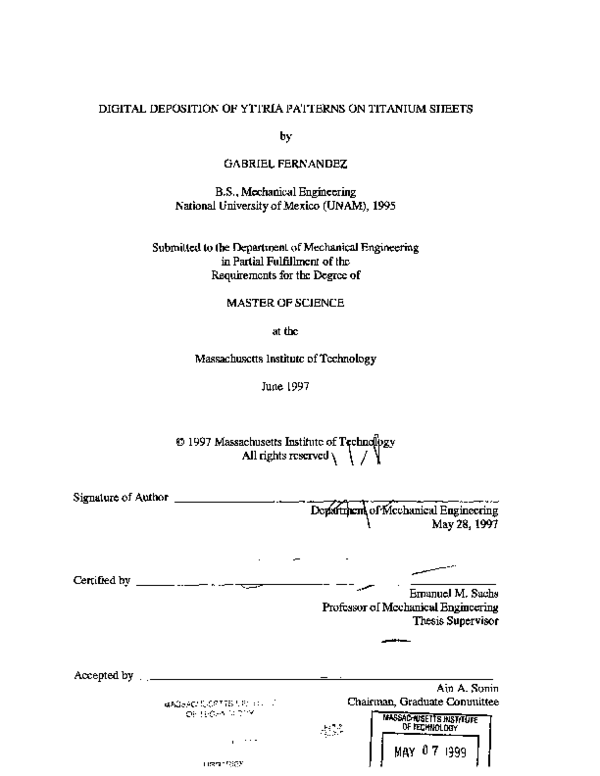 (PDF) Digital deposition of yttria patterns on titanium sheets