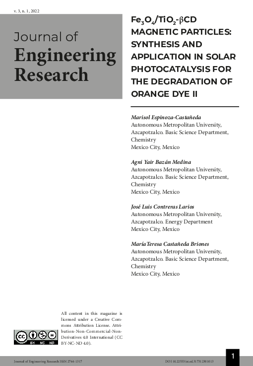 (PDF) Fe3O4/TiO2-βCD magnetic particles: synthesis and application in solar photocatalysis for ...