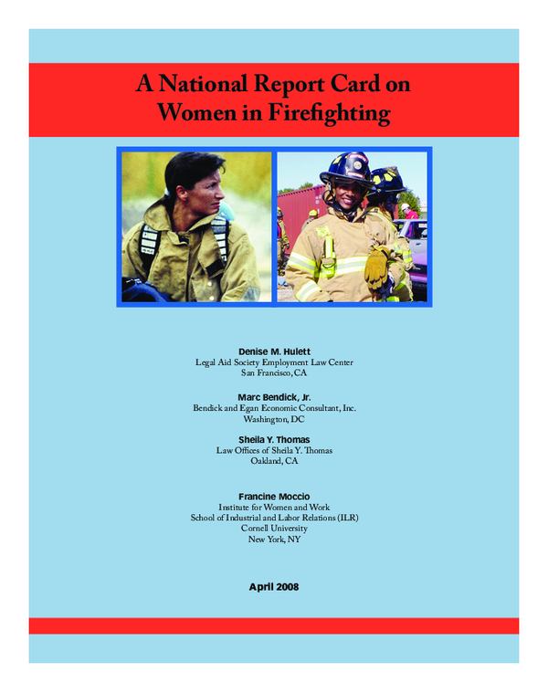 (PDF) A national report card on women in firefighting