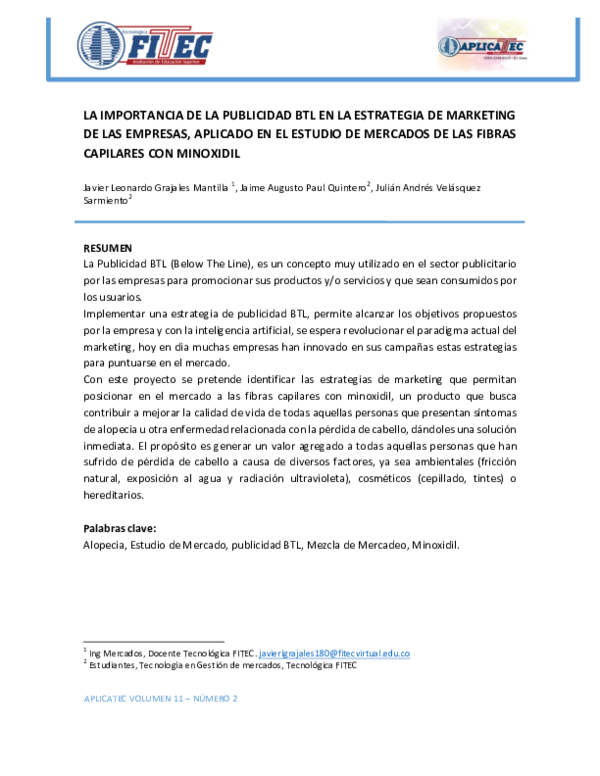 (PDF) La Importancia De La Publicidad BTL en La Estrategia De Marketing De Las Empresas ...