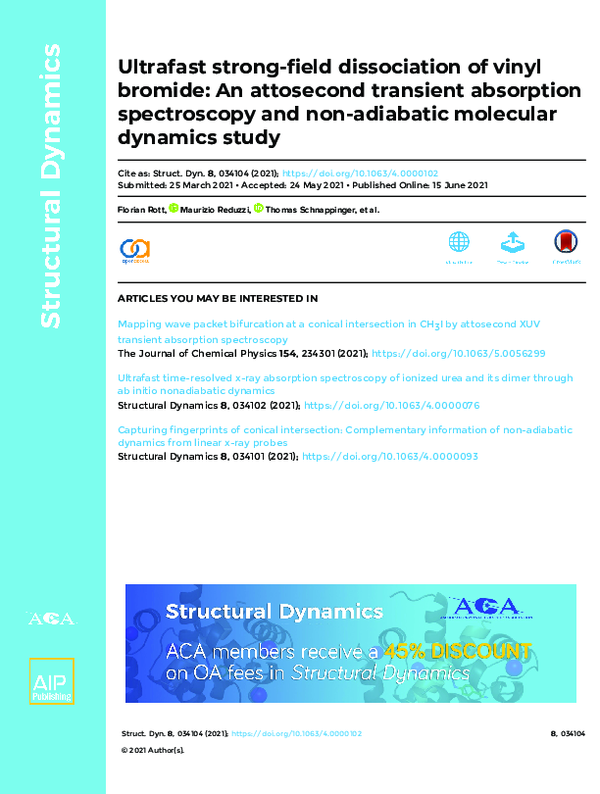 (PDF) Ultrafast strong-field dissociation of vinyl bromide: An attosecond transient absorption ...