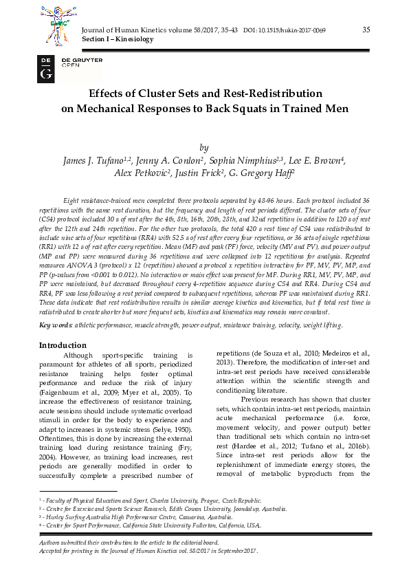 (PDF) Effects of Cluster Sets and Rest-Redistribution on Mechanical ...