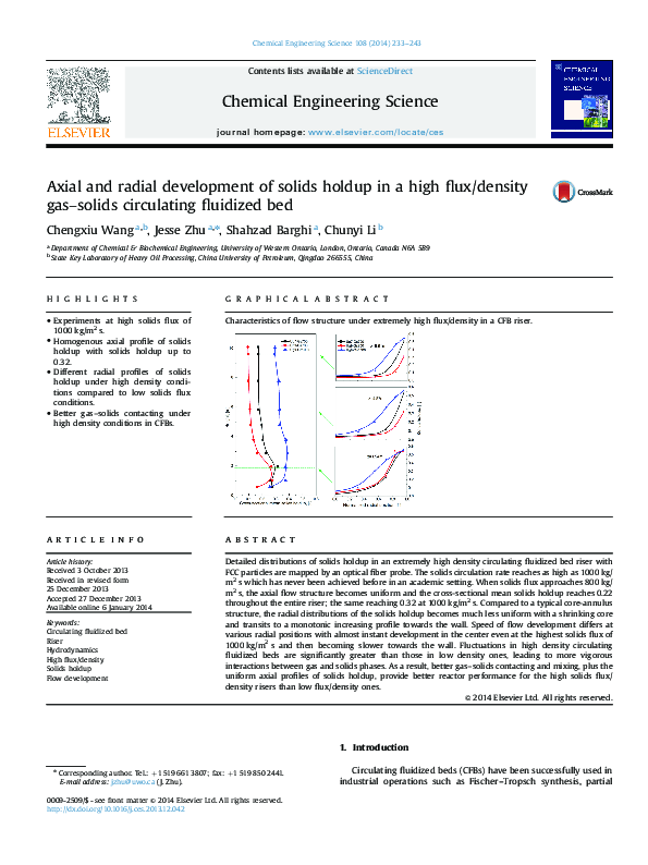 (PDF) High Density Effects on Solids Holdup in CFB