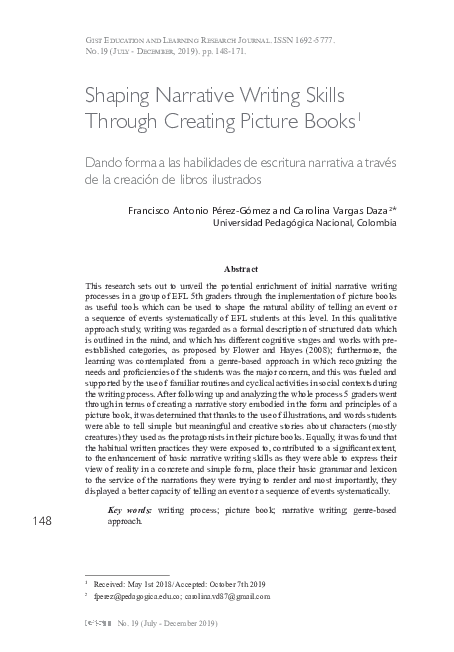 (PDF) Shaping Narrative Writing Skills Through Creating Picture Books