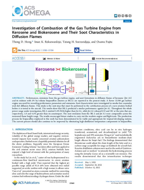(PDF) Investigation of Combustion of the Gas Turbine Engine from ...