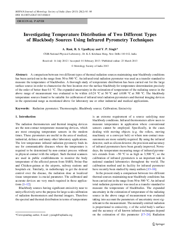 (PDF) Investigating Temperature Distribution of Two Different Types of ...