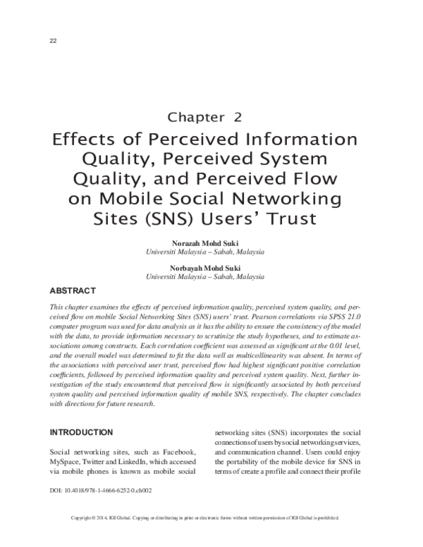 (PDF) Effects of Perceived Information Quality, Perceived System Quality, and Perceived Flow on ...