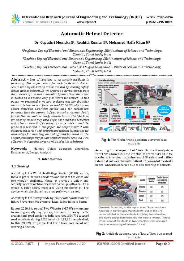 Automatic Helmet Detector