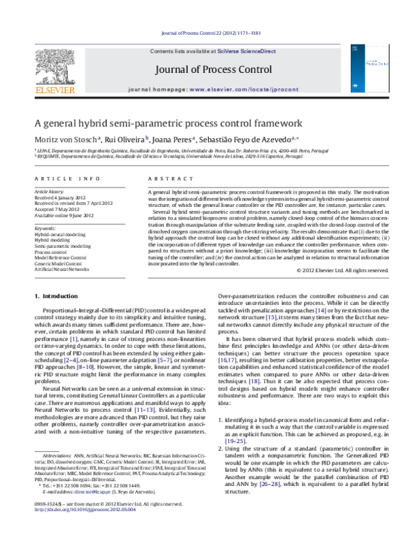 (PDF) A general hybrid semi-parametric process control framework | Sebastião Azevedo - Academia.edu