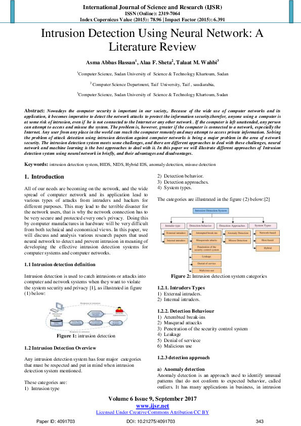 (PDF) Intrusion Detection Using Neural Network: A Literature Review (PDF) Intrusion Detection Using Neural Network: A Literature Review