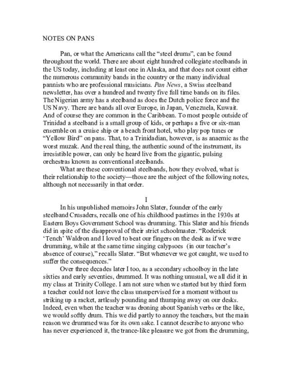 (DOC) Notes on Pans