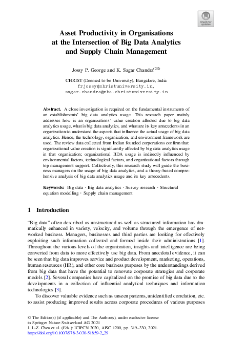 (PDF) Asset Productivity in Organisations at the Intersection of Big ...