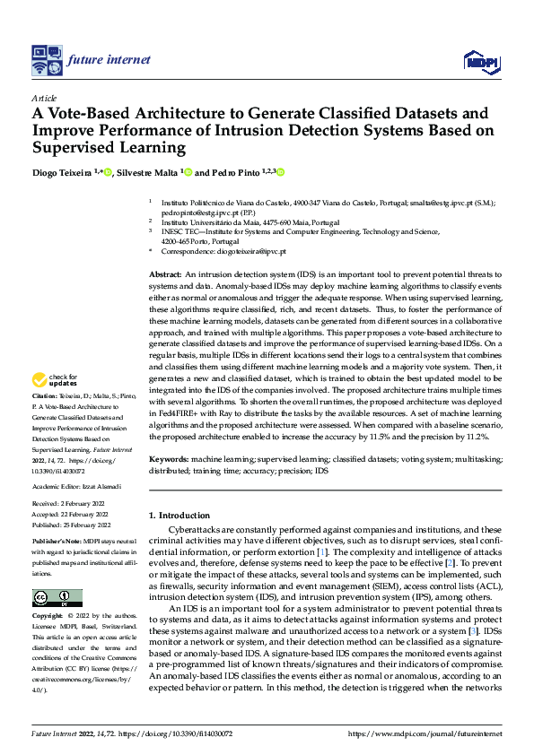 (PDF) A Vote-Based Architecture to Generate Classified Datasets and ...