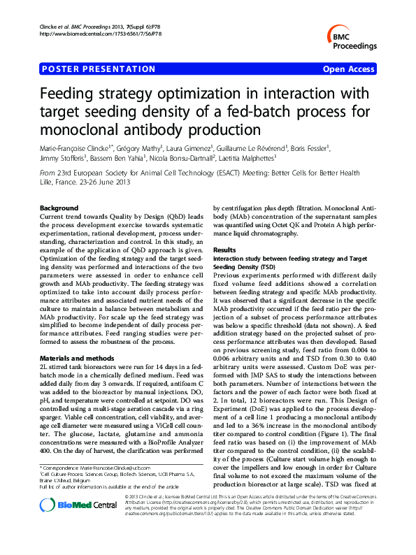 (PDF) Feeding strategy optimization in interaction with target seeding ...