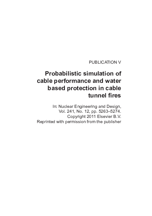 (PDF) Probabilistic simulation of cable performance and water based ...