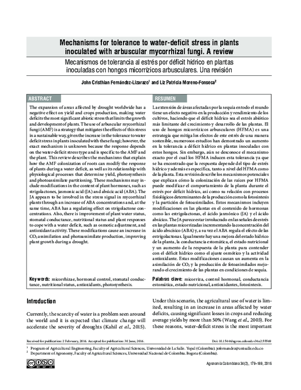 (PDF) Mechanisms for tolerance to water-deficit stress in plants ...