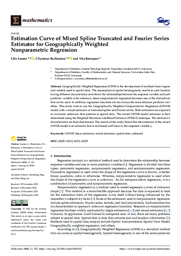 (PDF) Estimation Curve of Mixed Spline Truncated and Fourier Series ...