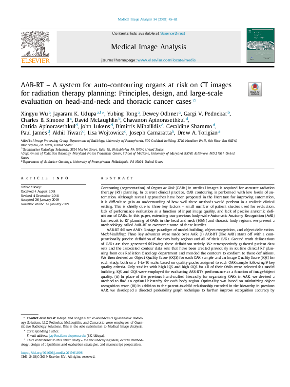 (PDF) AAR-RT – A system for auto-contouring organs at risk on CT images ...