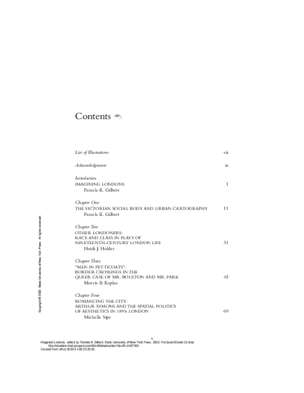(PDF) Introduction to edited collection, Imagined Londons (2002)