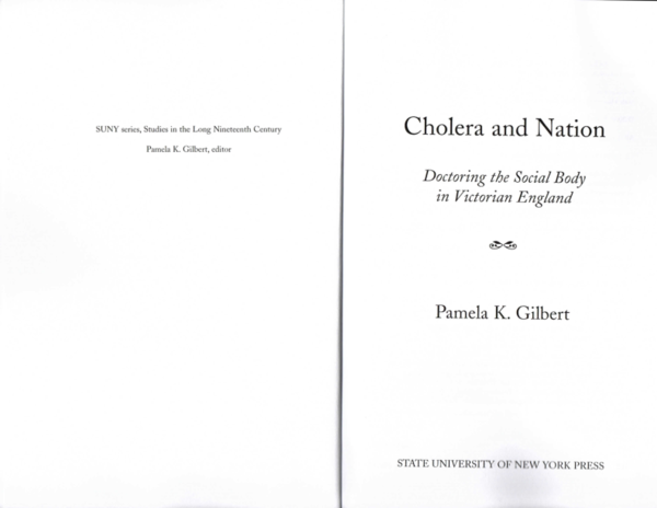 (PDF) Gilbert Cholera&Nation