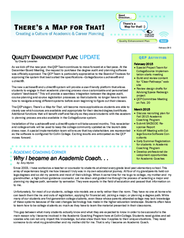 (PDF) Quality Enhancement Plan: Update