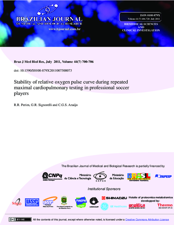 (PDF) Stability of relative oxygen pulse curve during repeated maximal ...