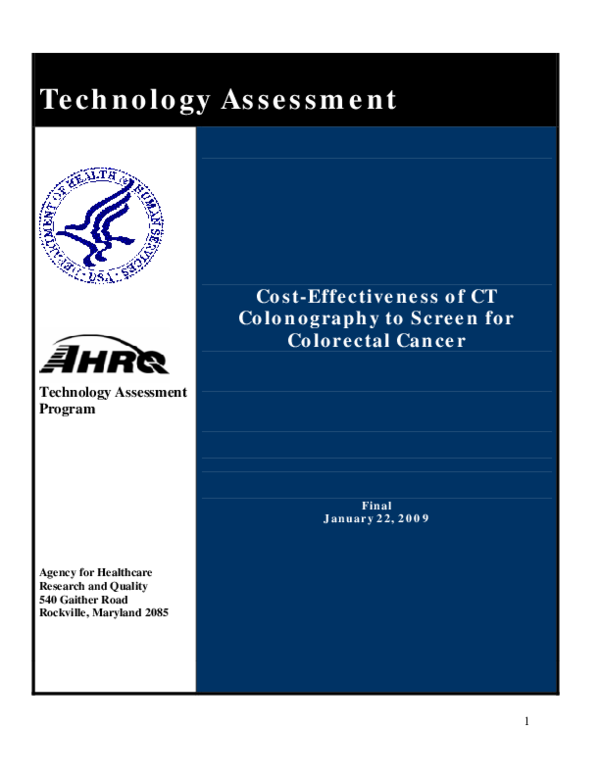 (PDF) Cost-Effectiveness of CT Colonography to Screen for Colorectal Cancer