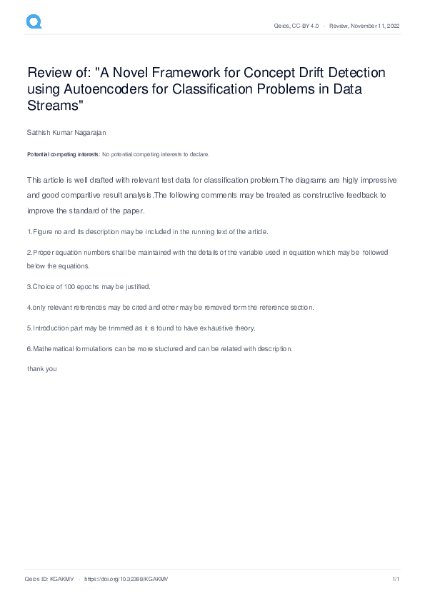 (PDF) Review of: "A Novel Framework for Concept Drift Detection using Autoencoders for ...