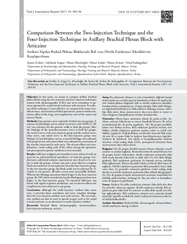 (PDF) Comparison Between the Two-Injection Technique and the Four ...
