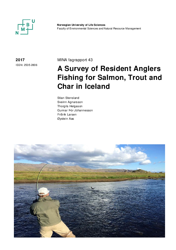 (PDF) A survey of resident anglers fishing for salmon, trout and char ...