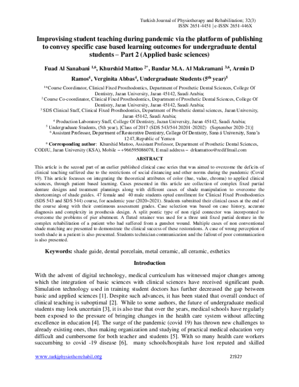 (PDF) Improvising student teaching during pandemic via the platform of ...