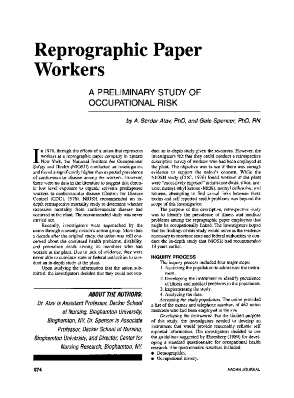 (PDF) Reprographic Paper Workers | A S Atav - Academia.edu