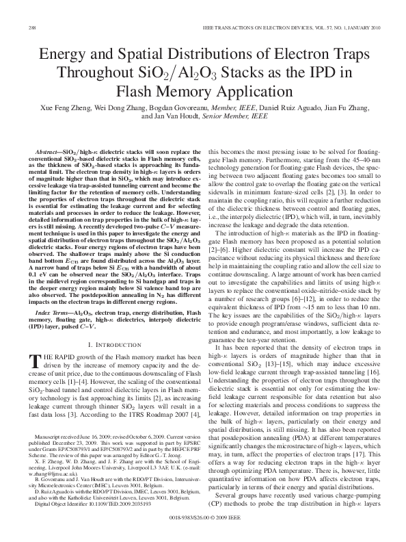(PDF) Energy and Spatial Distributions of Electron Traps Throughout $\hbox{SiO}_{2}/\hbox{Al}_{2 ...