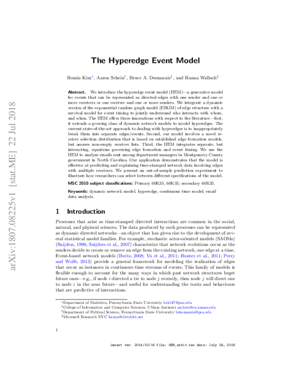 (PDF) The Hyperedge Event Model