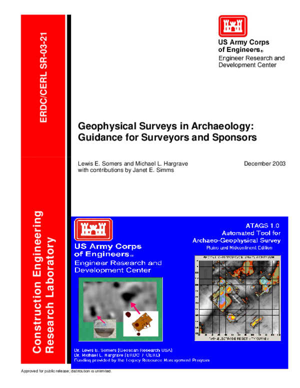 (PDF) Geophysical Surveys in Archaeology: Guidance for Surveyors and Sponsors