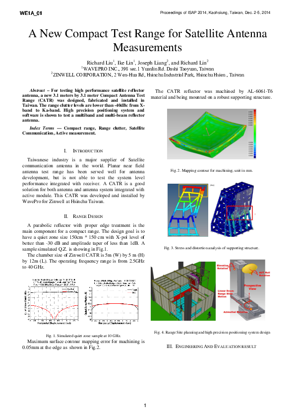 (PDF) A new compact test range for satellite antenna measurements