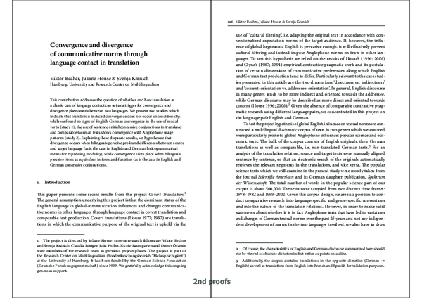 (PDF) Convergence and divergence of communicative norms through ...