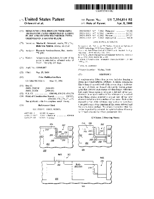 (PDF) Semiconductor process with first transistor types oriented in a ...