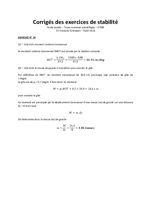 (PDF) Corrige exercice 14