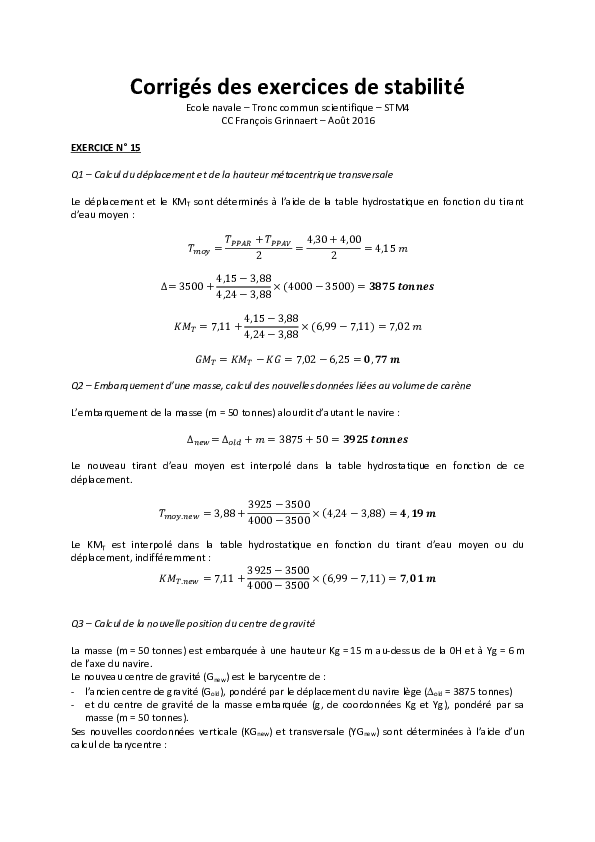 (PDF) Corrige exercice 15
