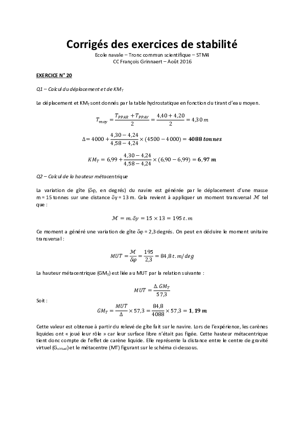 (PDF) Corrige exercice 20