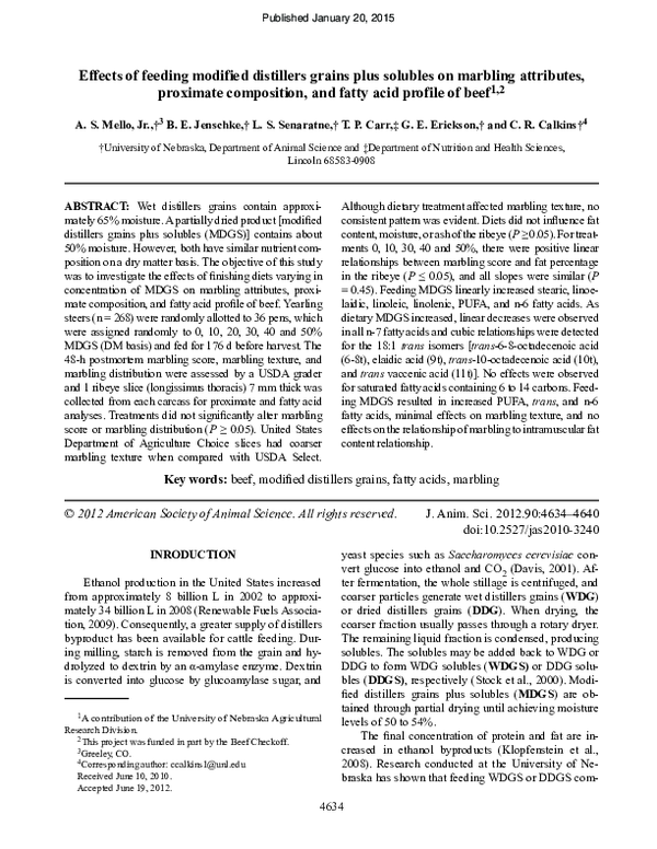 (PDF) Effects of feeding modified distillers grains plus solubles on ...