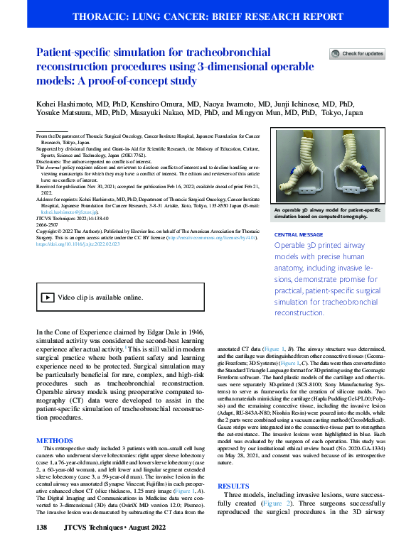 (PDF) Patient-specific simulation for tracheobronchial reconstruction ...