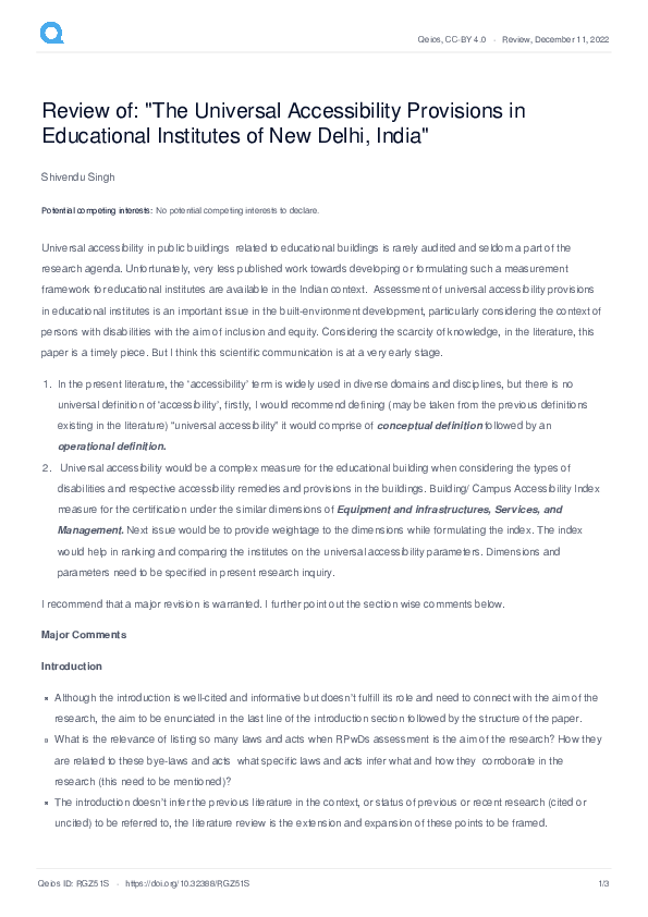 (PDF) Review of: "The Universal Accessibility Provisions in Educational ...