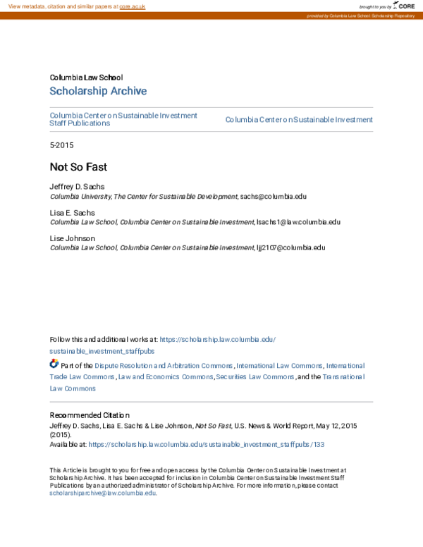 (PDF) Not So Fast