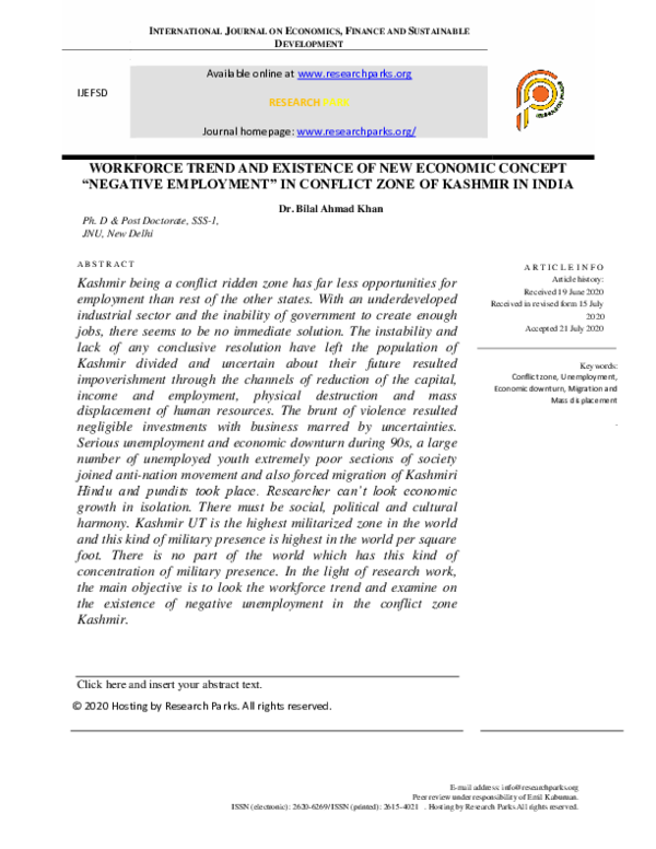 (PDF) Workforce Trend and Existence of New Economic Concept “Negative ...