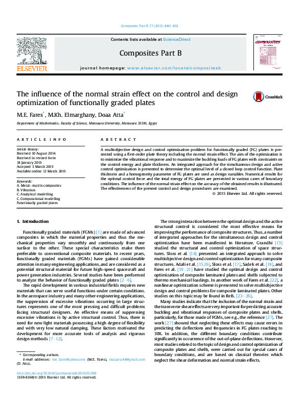 (PDF) The influence of the normal strain effect on the control and ...